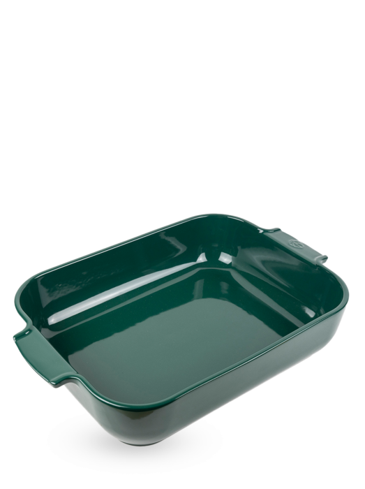 Appolia Ceramic rectangular baking dish in forest green, 40cm - Peugeot ...